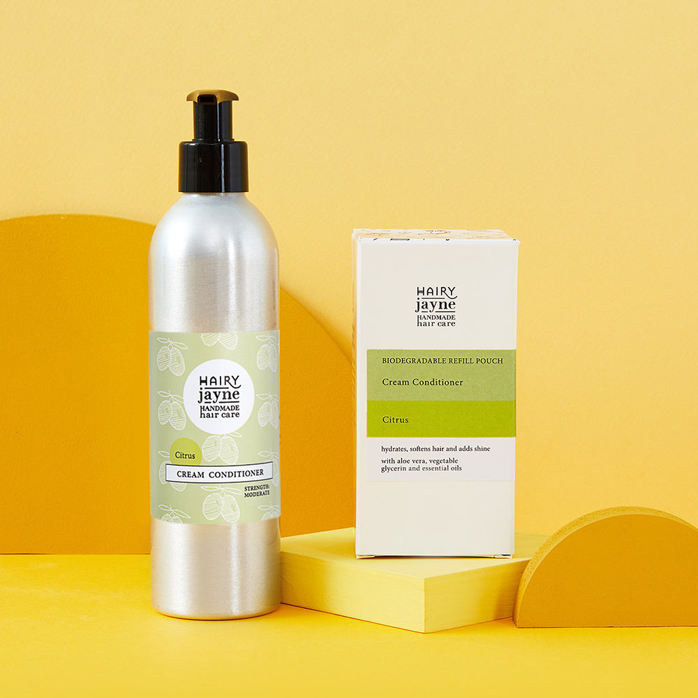 refillable hair products | shampoo + conditioner refills | Hairy Jayne