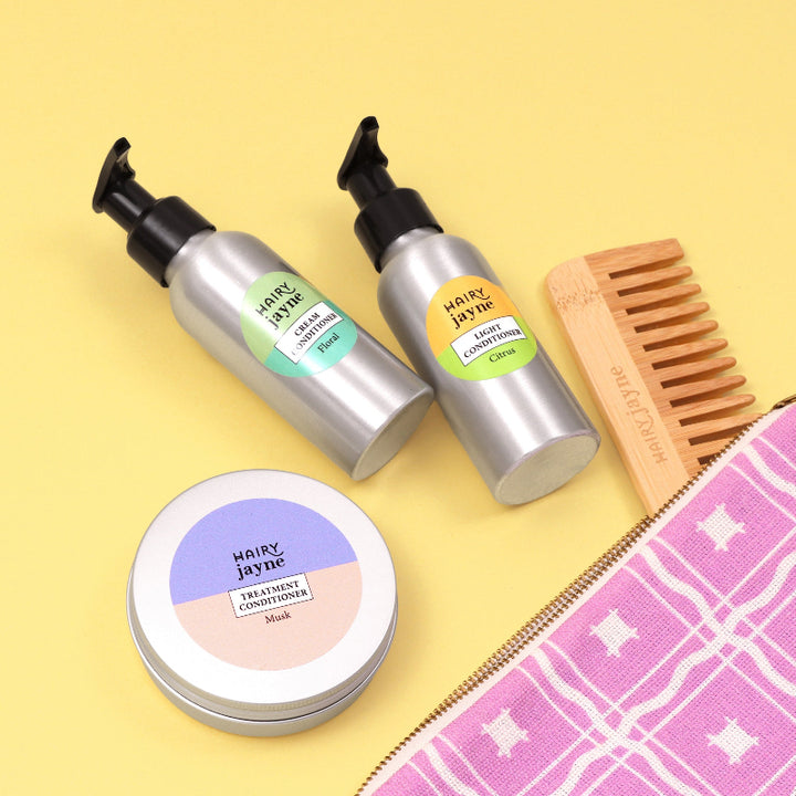refillable hair products | shampoo + conditioner refills | Hairy Jayne